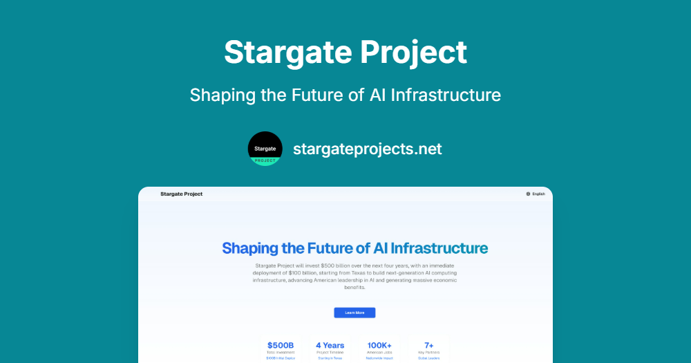 Stargate Project - Next Generation AI Infrastructure Initiative